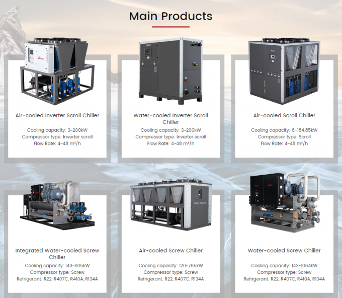 75HP Air Cooled Screw Compressor Chiller Industrial 75 Ton