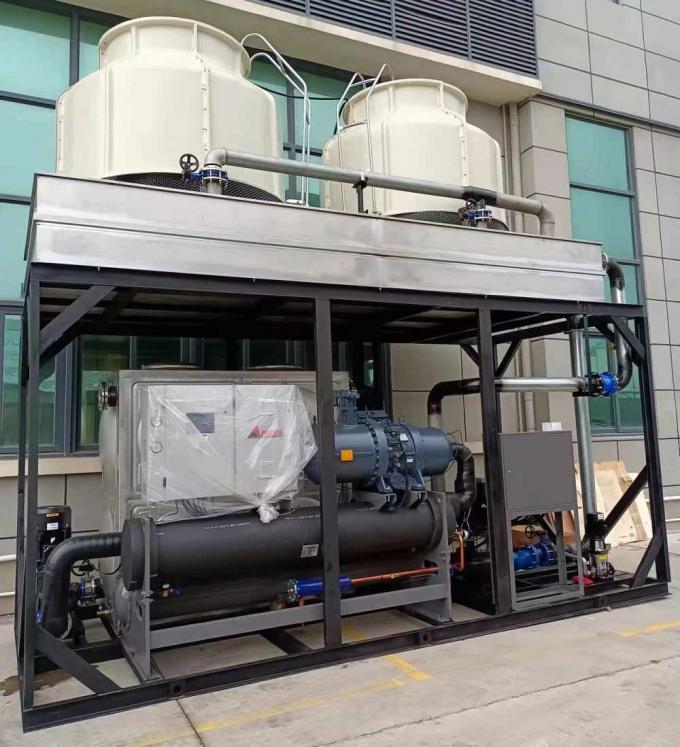 50 Ton Water Cooled Screw Chiller 50HP Plastic Glycol Chiller