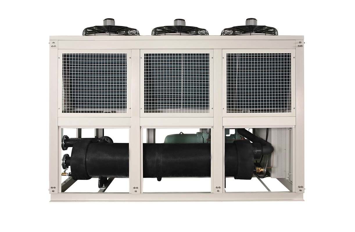 100 Ton Air Cooling Screw Chiller 100HP Injection Molding Machine Water Chiller Customized Color ...