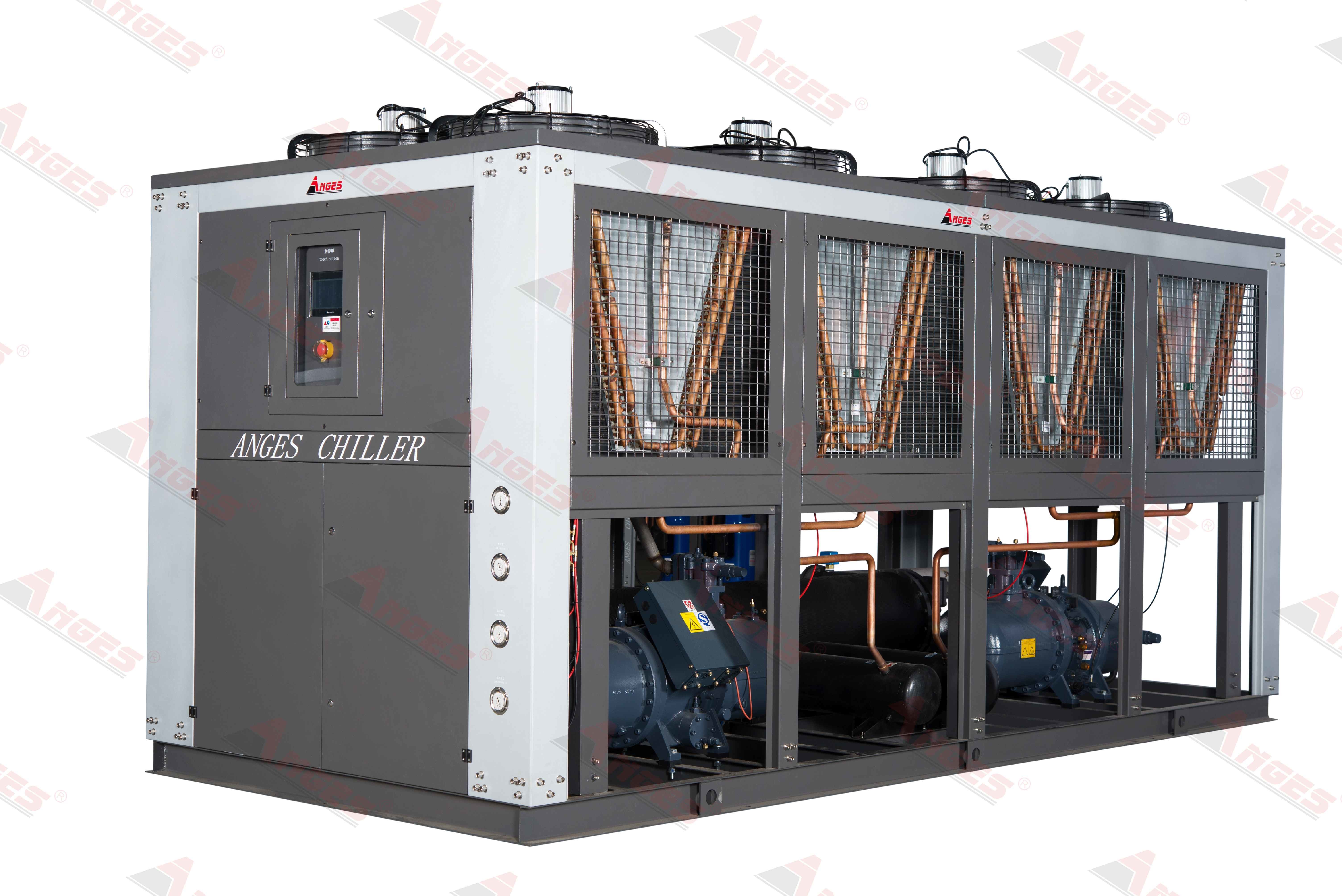 100HP Air Cooled Screw Compressor Chiller Industrial chemical chiller ...