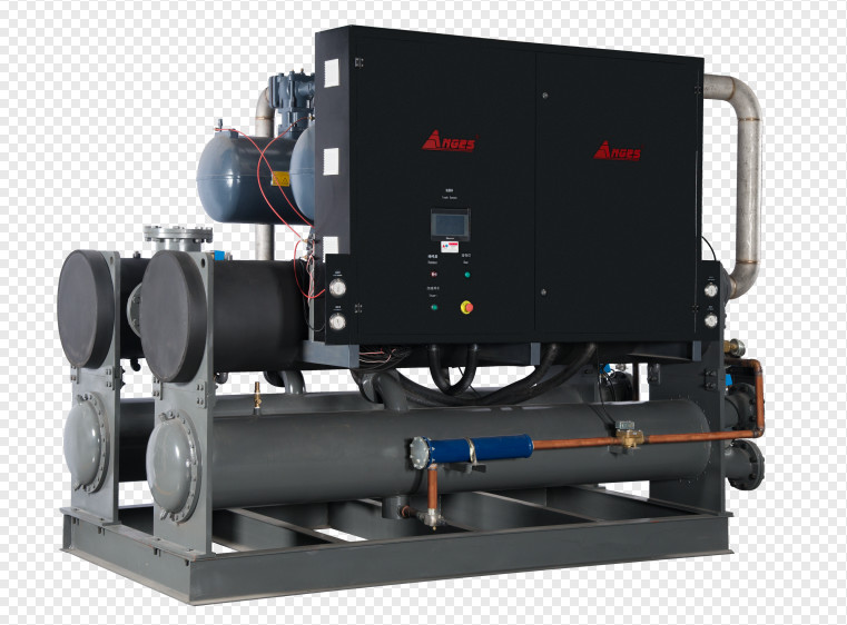 100HP Water Cooled Screw Chiller Industrial Process Water Chillers For ...