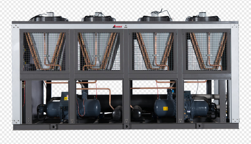 Hanbell Screw Type Chiller 500kW Cooling Capacity Air Cooled Condenser ...