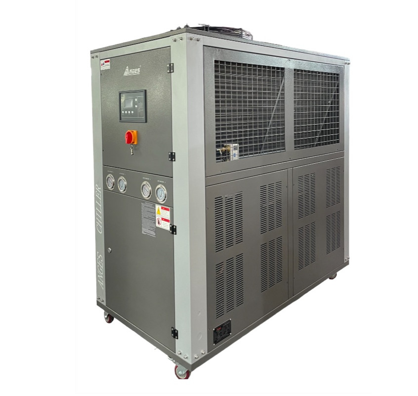 8 Ton Air Cooled Industrial Water Chiller 23kW Scroll Type Glycol ...