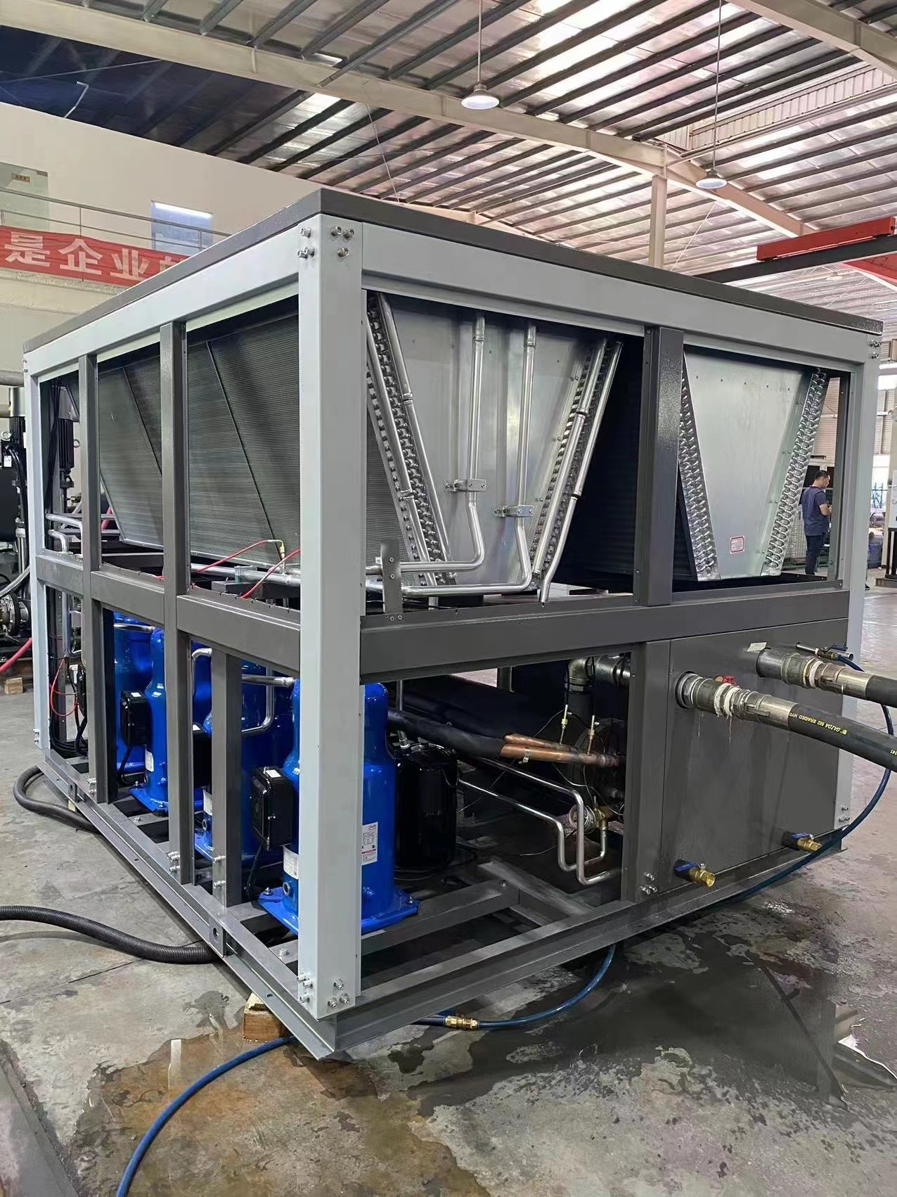 345L Water Tank 60 Ton Air Cooled Industrial Water Chiller for ...