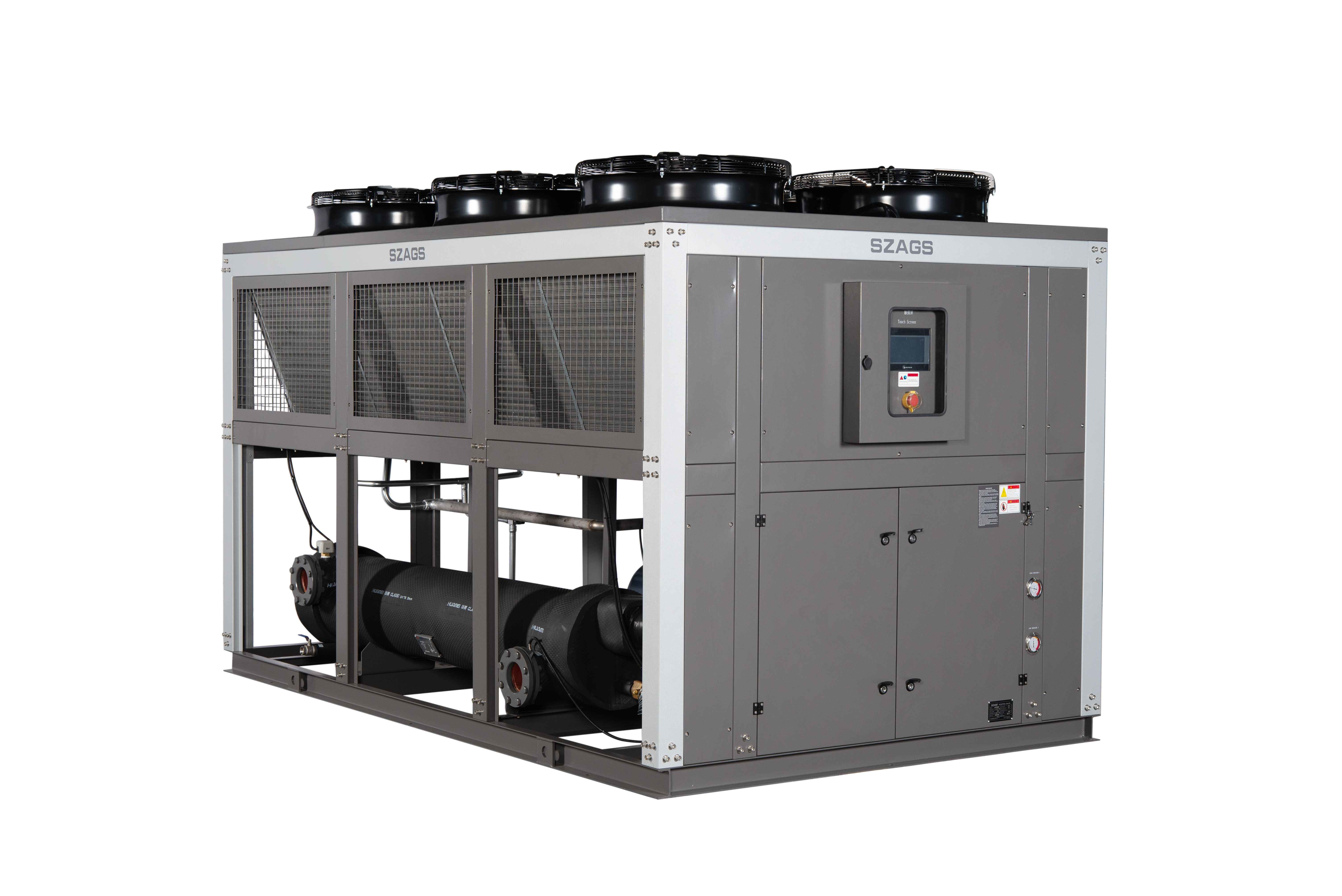 100HP Air-Cooled Screw Industrial Chiller High-Efficiency Cooling For ...